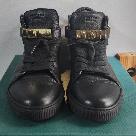 Buscemi | Shoes | Buscemi Black And Gold High Top Sneakers | Poshmark